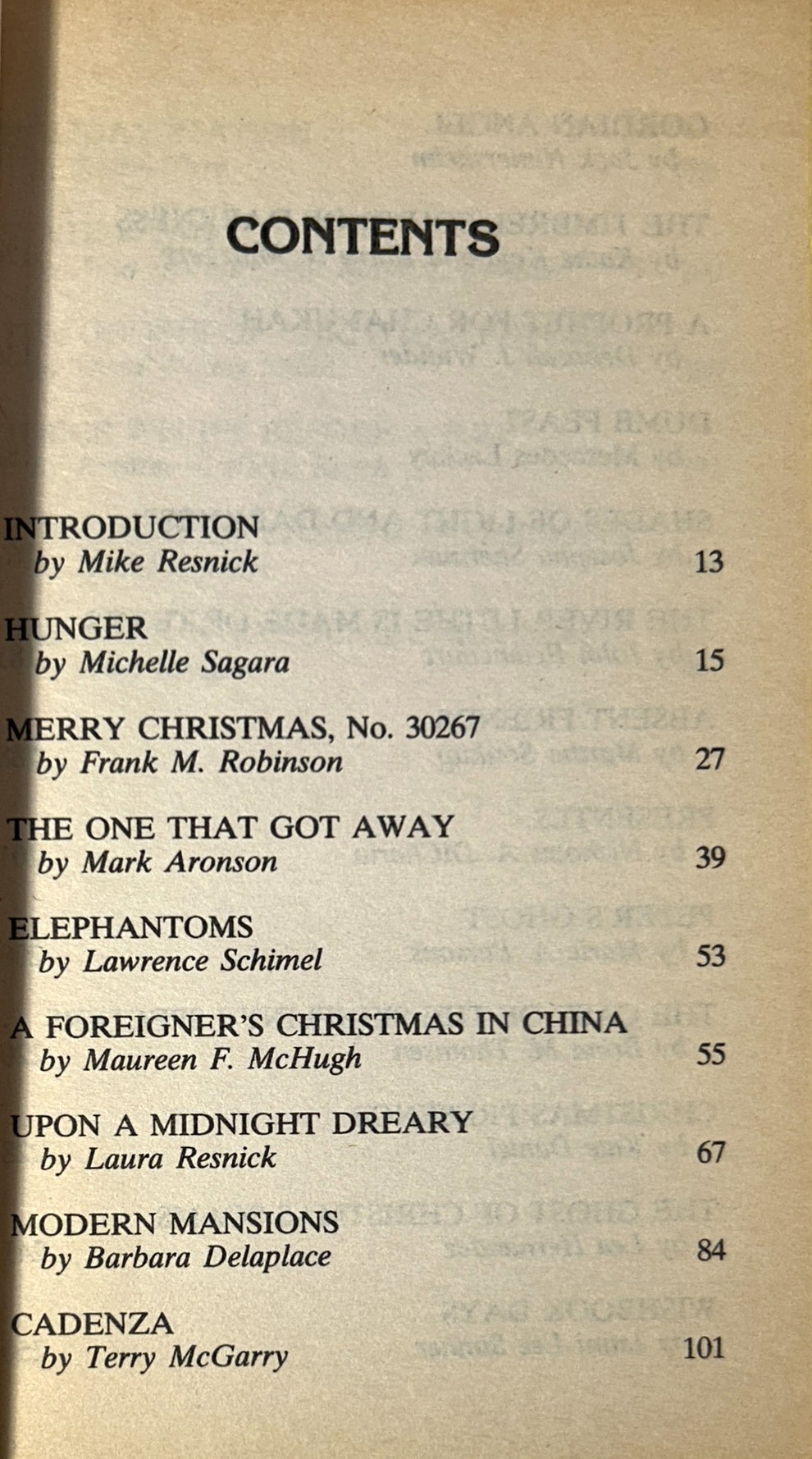 Christmas Ghosts edited by Mike Resnick & Martin Greenberg 1993 1st Pr ...